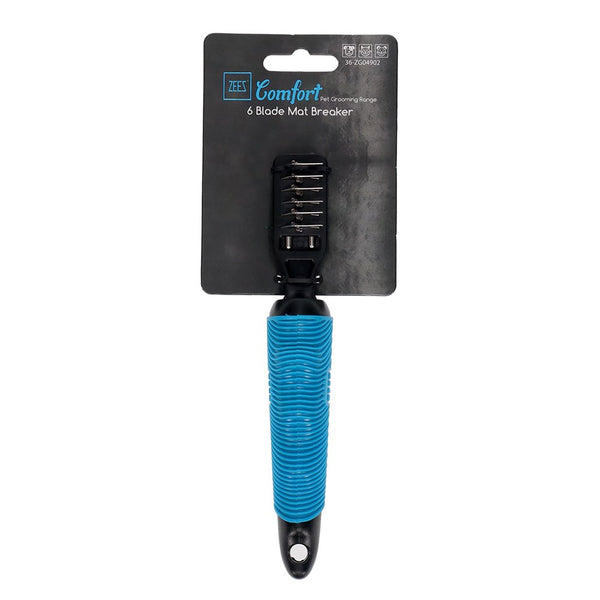 Pet Brush - 6 Blade Mat Breaker - Comfort